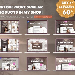 Virtual Assistant Client Intake Form Bundle: Canva Templates (digital ...