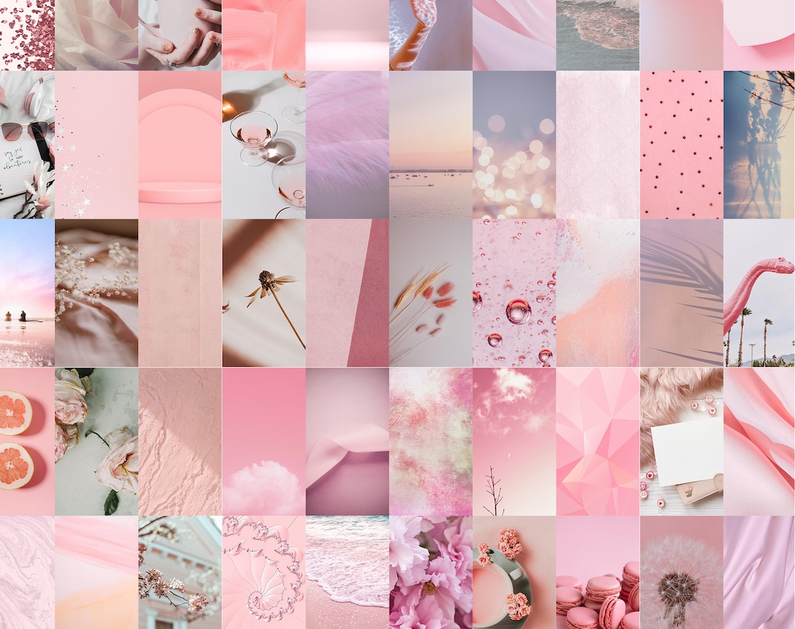 Aesthetic Pink Instagram Story Photo Backgrounds. Feminine Digital ...