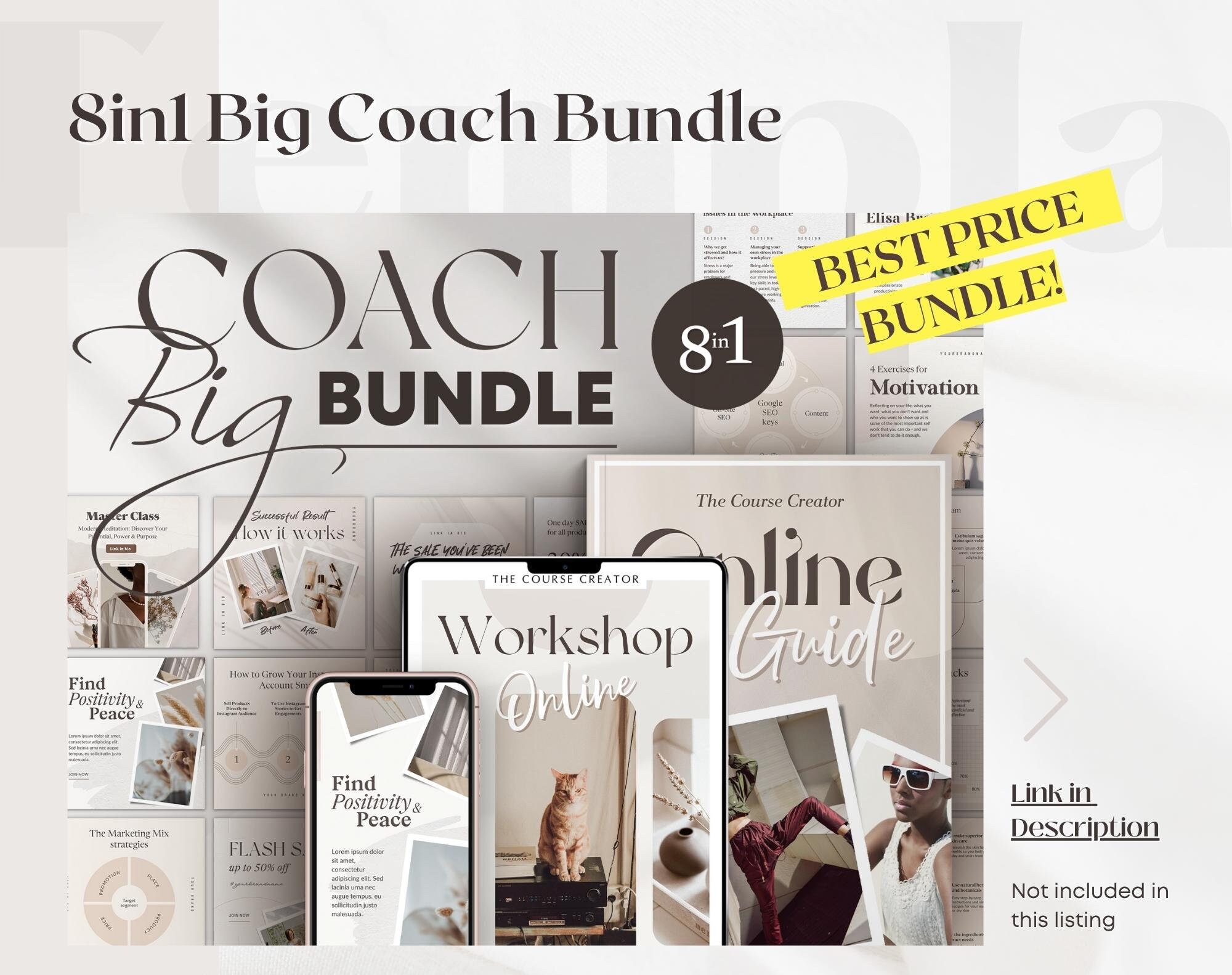 Coaching Course Welcome Packet Templates. Coach E-book, Intake Forms ...