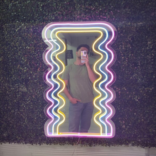 Neon Mirror - Etsy