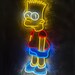 Simpson Bart Neon Led Sign Wall Art Led Sign/simpson Neon Sign/ Cartoon ...