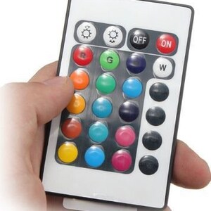 Game Pad Lighted up Wall Art -RGB Led 16 COLORS - REMOTE Control Wooden ...