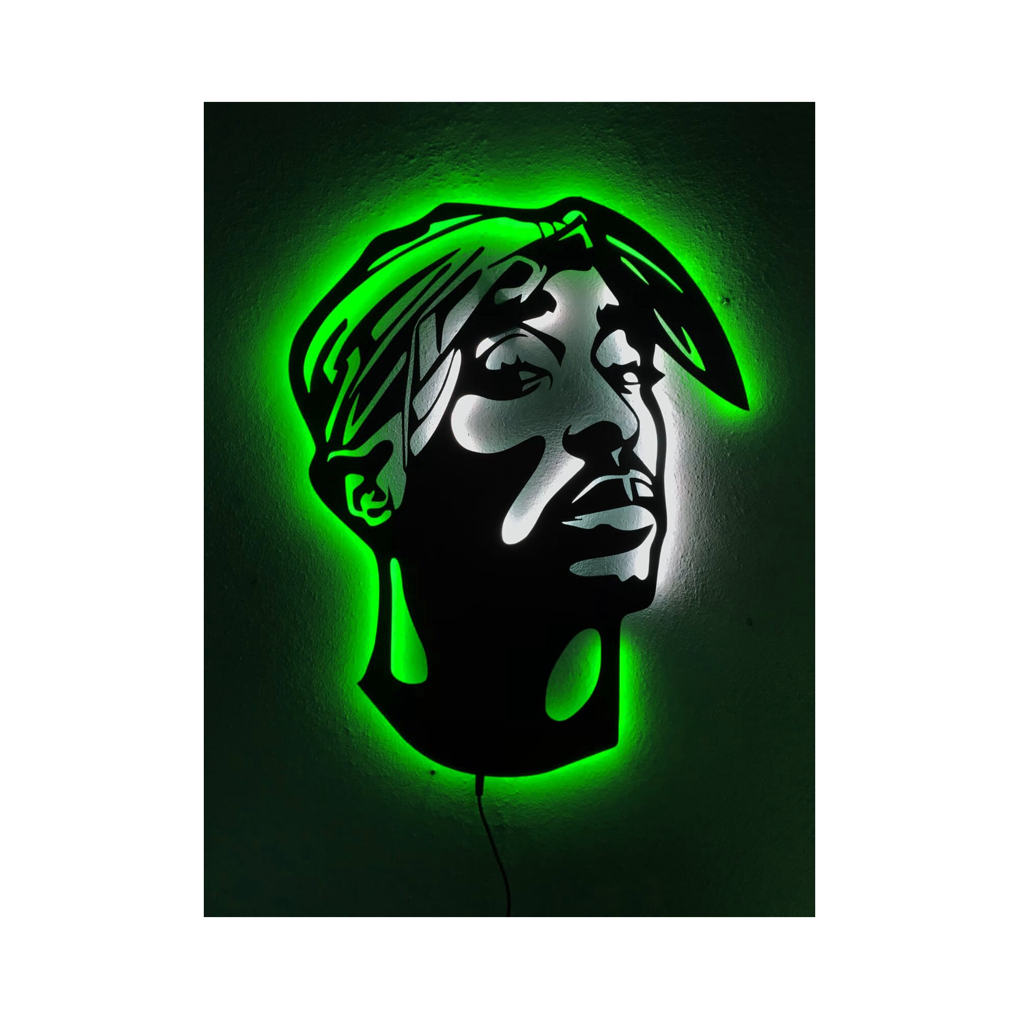 Tupac Shakur Thug Life Rap Hip Hop Wooden Wall Decor, Home Decor, Tupac ...