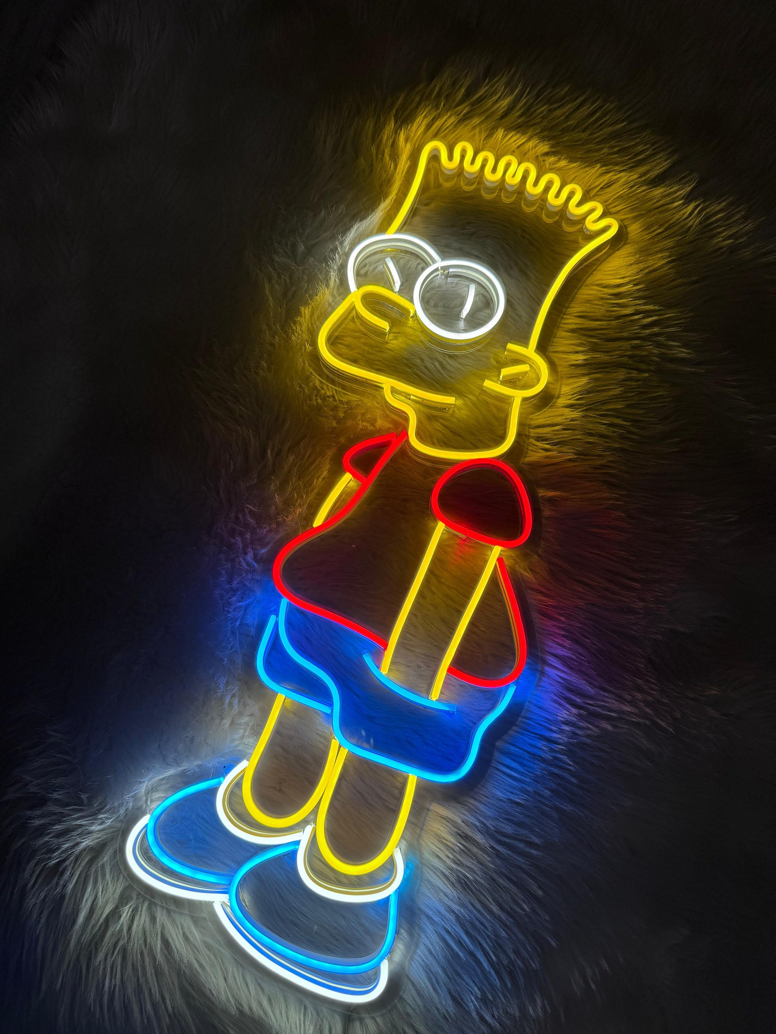 Simpson Bart Neon Led Sign Wall Art Led Sign/simpson Neon Sign/ Cartoon ...