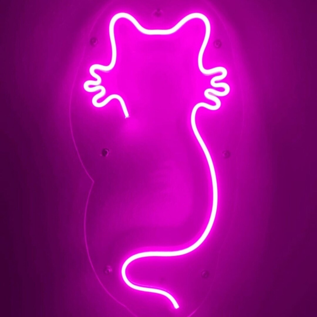 Cat Neon Led Sign , Cat Neon Light , Cat Wall Art , Cat Gift for Cat ...