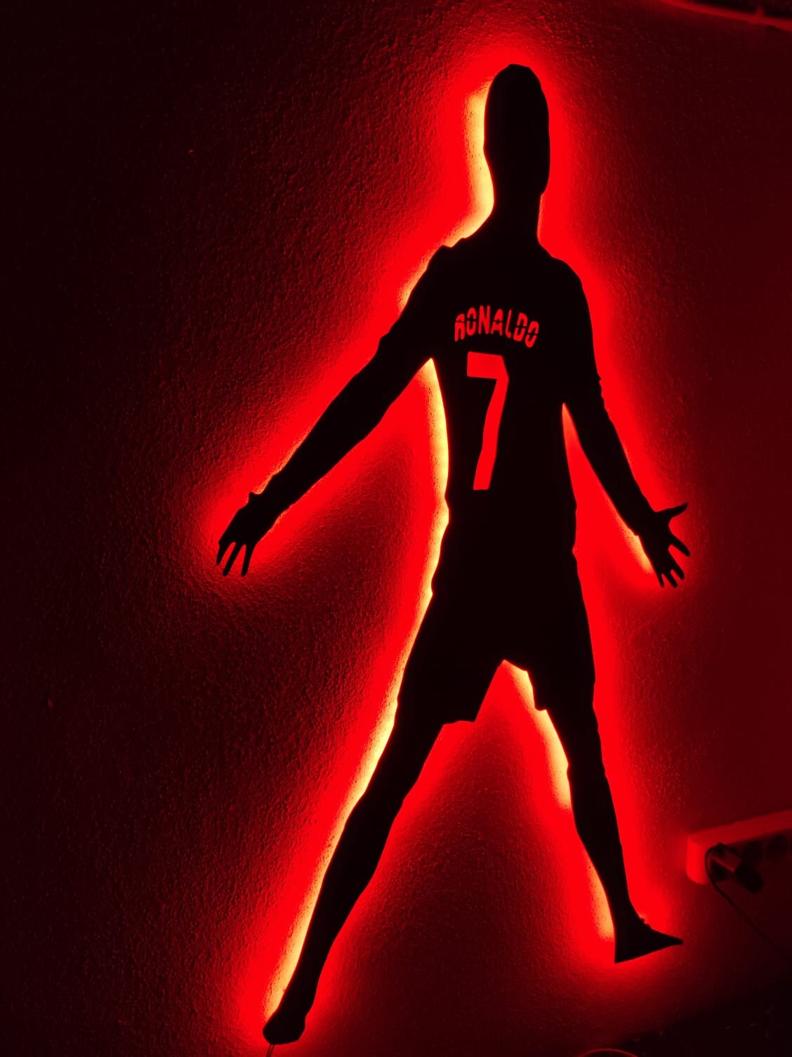 Cristiano Ronaldo LED Wall Art - CR7 Neon Sign | Iconic Soccer Decor ...