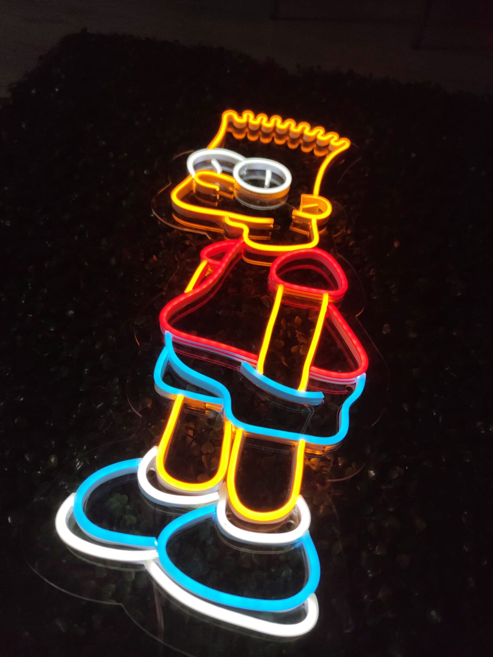Simpson Bart Neon Led Sign Wall Art Led Sign/simpson Neon Sign/ Cartoon ...
