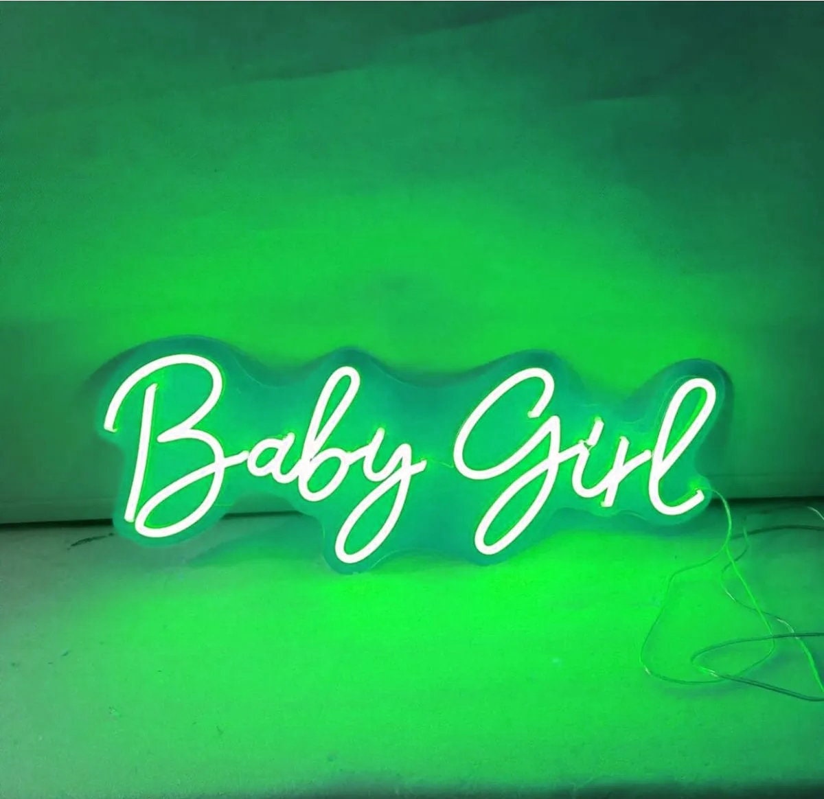 Baby Girl Neon Led Sign Wall Art , Shower Design , Boho Baby , Kids ...