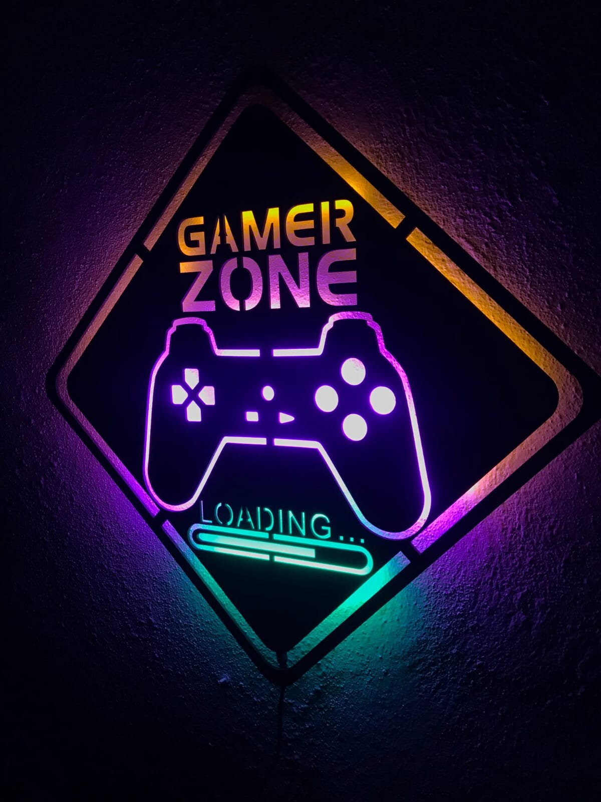 Gamer Zone Led Wall Art | Gamer Room Led Sign | Gamer Led | Gamer Room ...