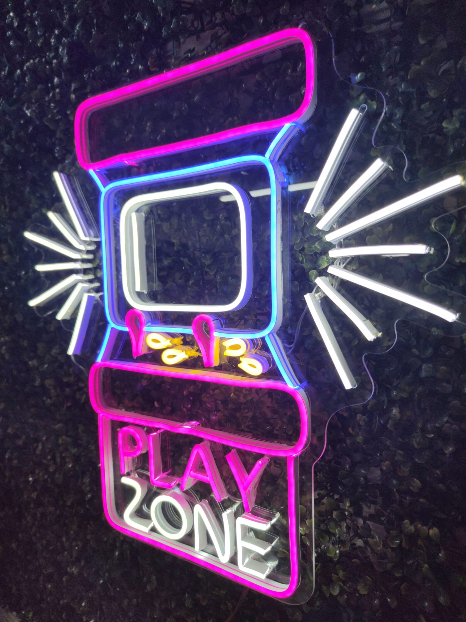 Play Zone Gamer Neon Led Sign , Gamer Decoration , Gamer Zone Led ...