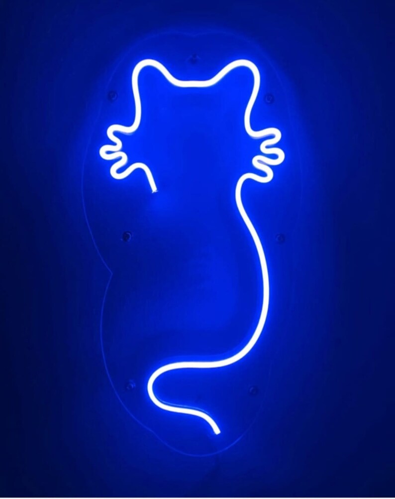 Cat Neon Led Sign , Cat Neon Light , Cat Wall Art , Cat Gift for Cat ...