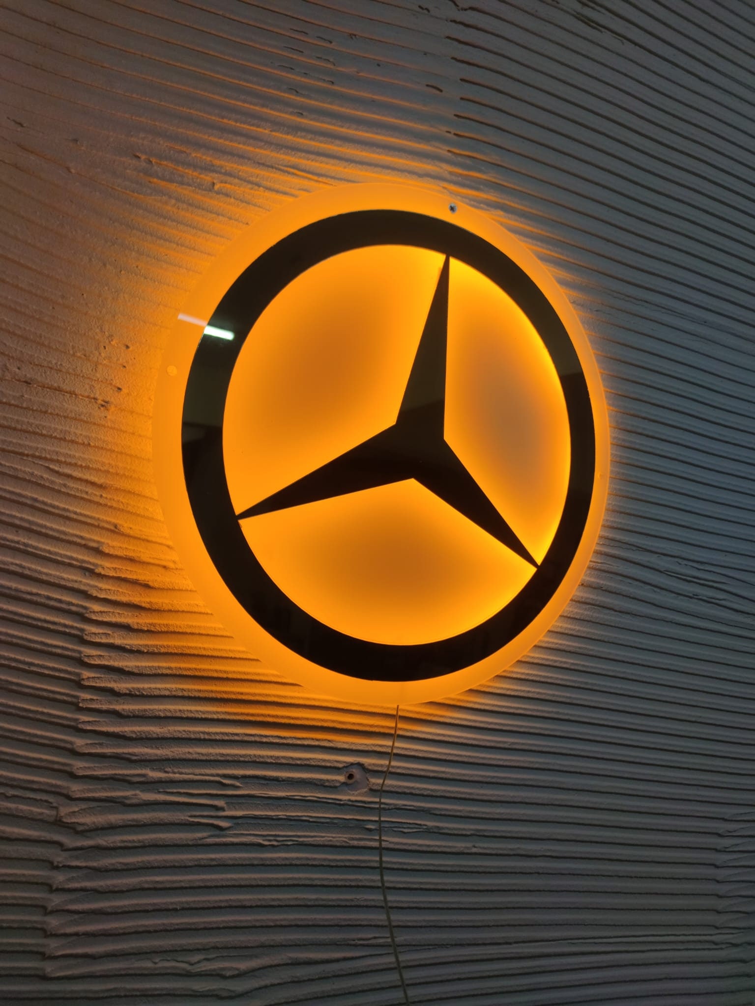 Mercedes Benz Led Sign Wall Art | Car Logo Wall Art | Cars Gift ...