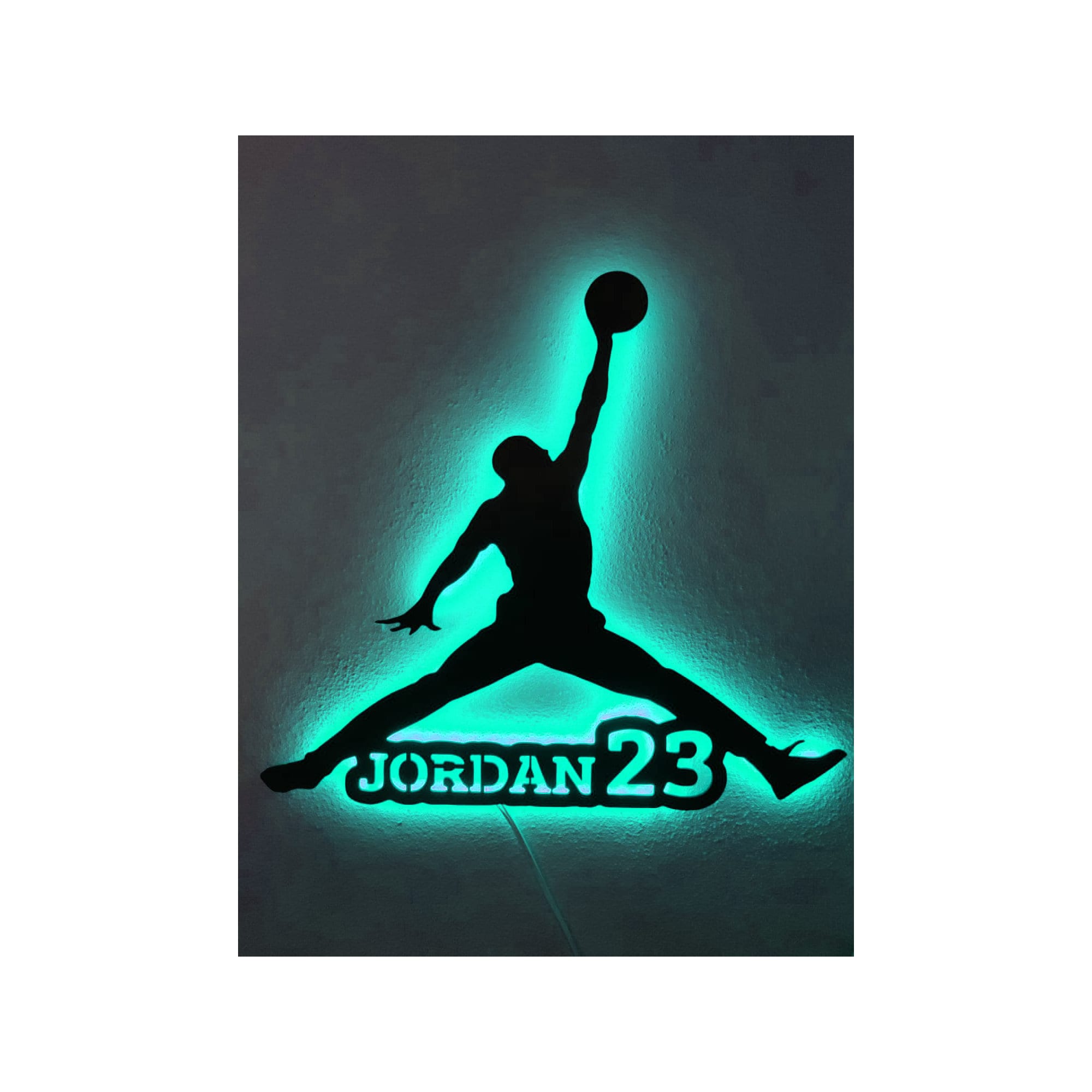 Michael Jordan Led Sign | Wall Art | Wall Decor | Basketball Wall Art ...