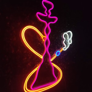 Hookah Neon Led Sign , Hookah Light , Cafe Bar Decor - Etsy