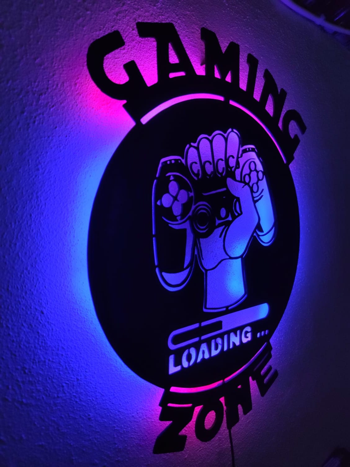 Gaming Zone LED Wall Art | Gamer Wall Art | Gamer Wall Decor | Gamer ...
