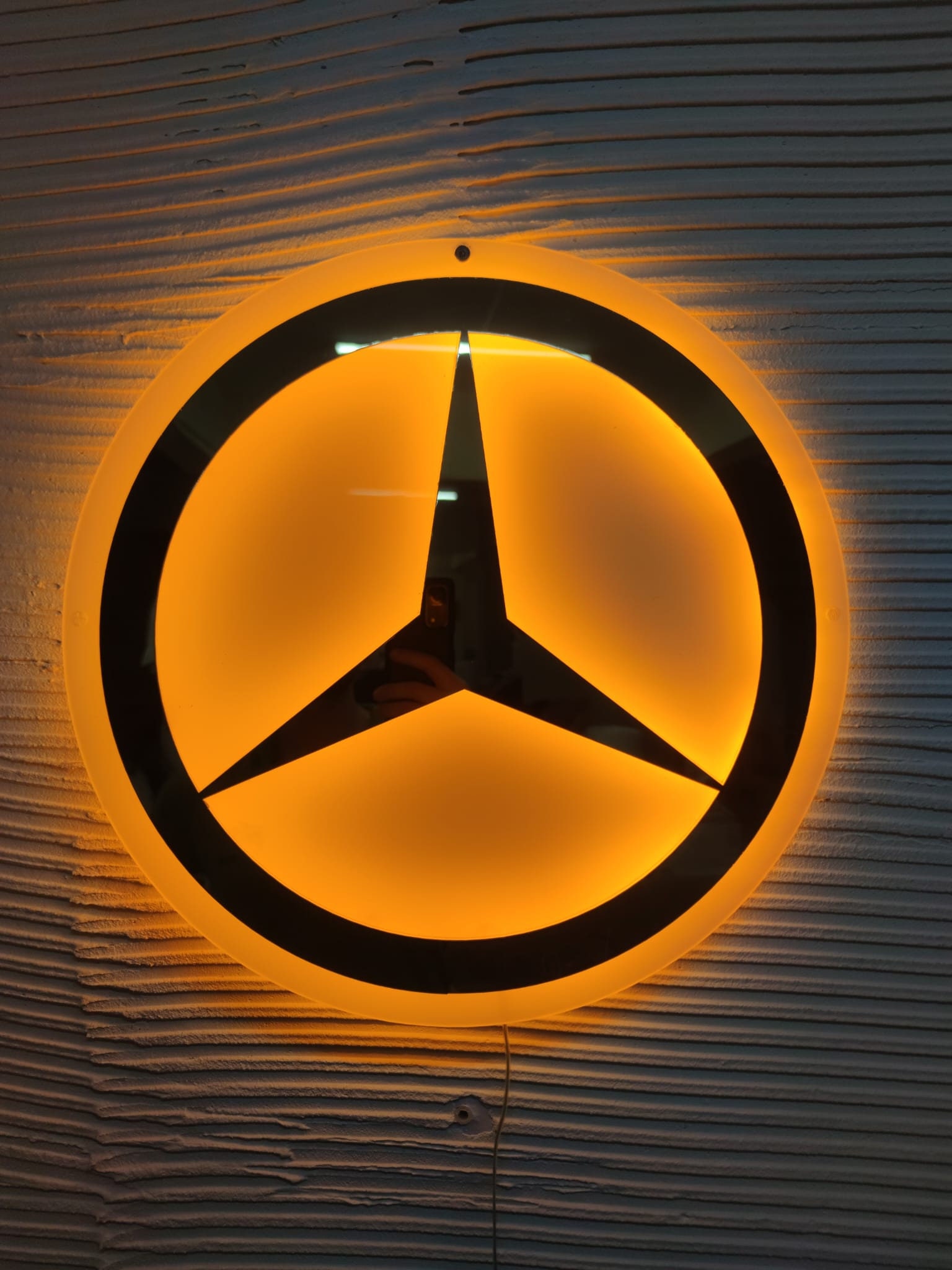 Mercedes Benz Led Sign Wall Art | Car Logo Wall Art | Cars Gift ...
