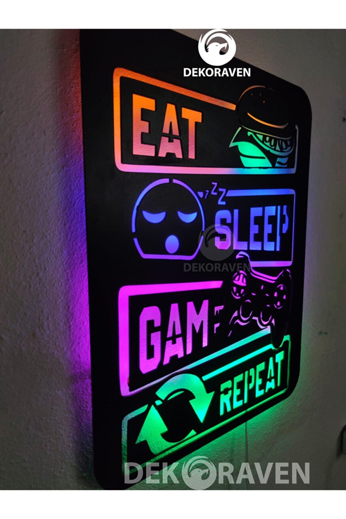 Gamer Led Sign | Gamer Room Wall Art | Kids Room Sign | Gamer Room Wall ...