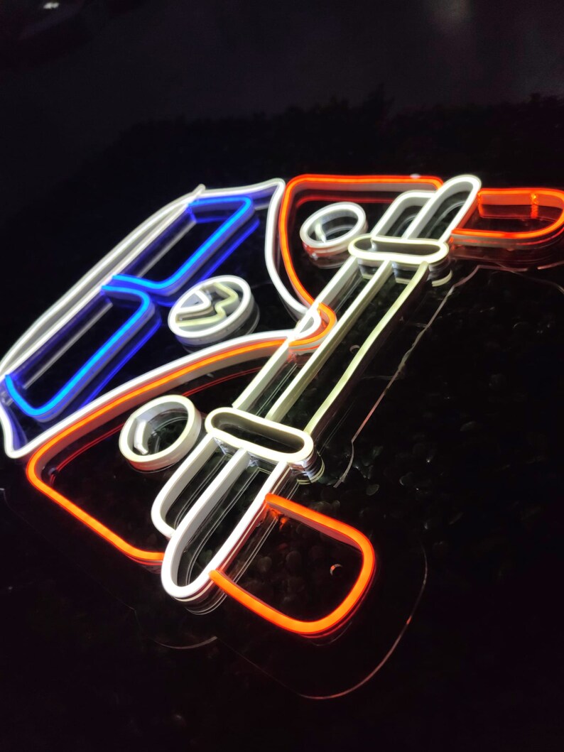 Volkswagen Beetle T2 Neon Sign - LED Wall Art | Classic VW Decor for ...