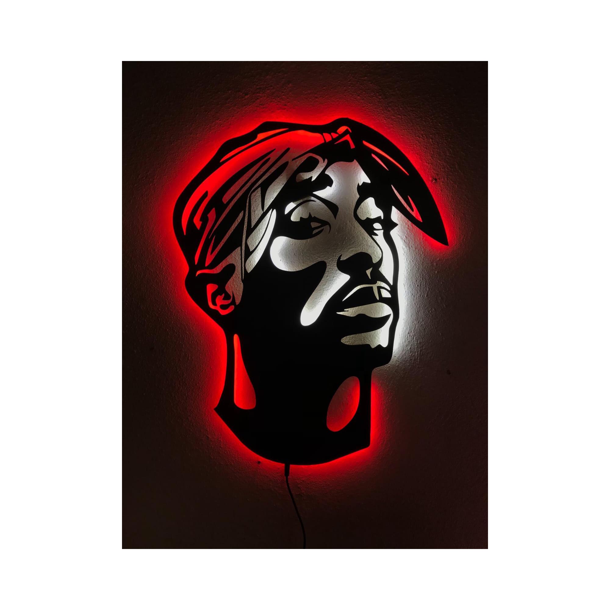 Tupac Shakur Thug Life Rap Hip Hop Wooden Wall Decor, Home Decor, Tupac ...