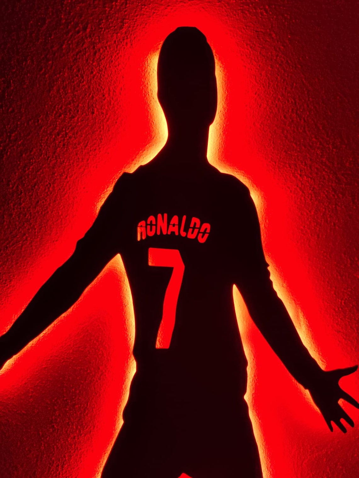 Cristiano Ronaldo LED Wall Art - CR7 Neon Sign | Iconic Soccer Decor ...