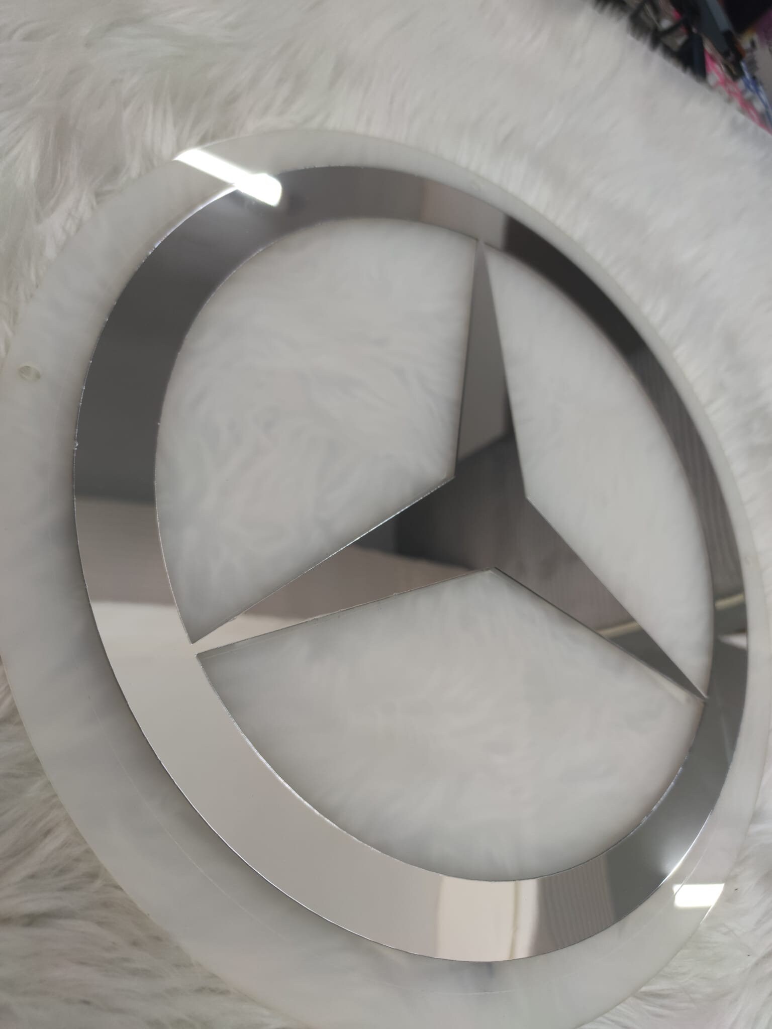 Mercedes Benz Led Sign Wall Art | Car Logo Wall Art | Cars Gift ...