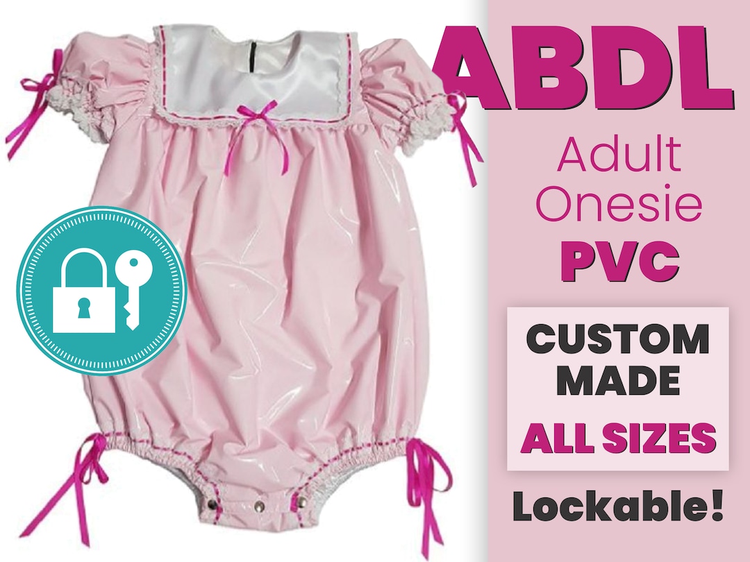 ABDL Clothing PVC Lockable Onesie Plus Size Adult Baby - Etsy