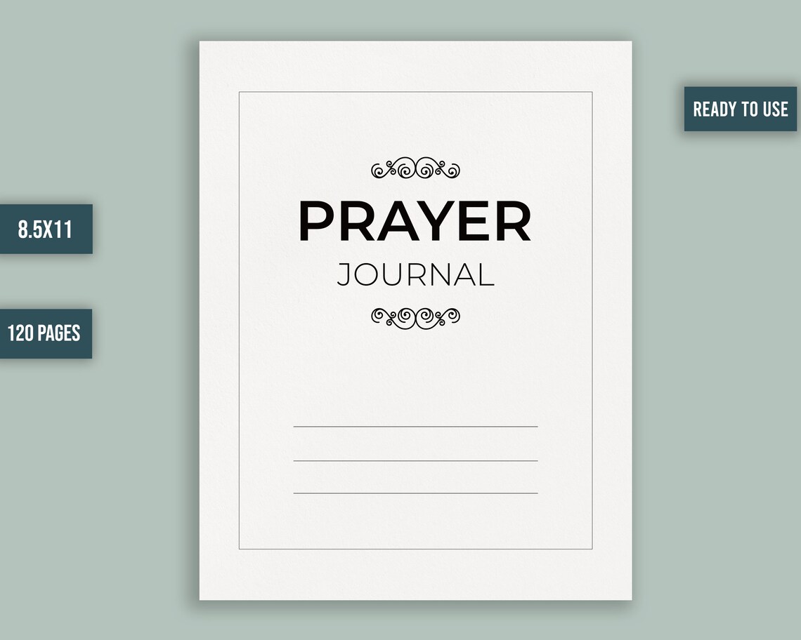 Prayer Journal 8.5"x11" Inches Ready to Upload PDF Commercial Use KDP ...