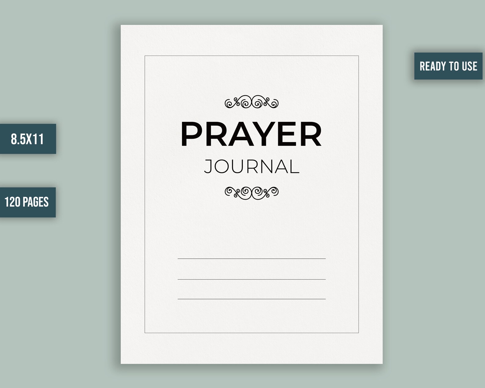 Prayer Journal 8.5x11 Inches Ready to Upload PDF - Etsy