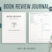 Book Review Journal KDP Interiors 120 Pages 8.5x11 Inches Ready to ...