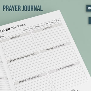 Prayer Journal 8.5x11 Inches Ready to Upload PDF - Etsy