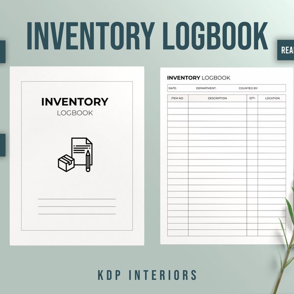 Inventory Log Book - Etsy