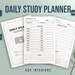 Daily Study Planner Student Study Planner Printable KDP Interiors 120 ...