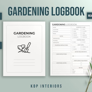 Gardening Logbook, Garden Planner, Gardening Organizer 8.5x11 Inches ...