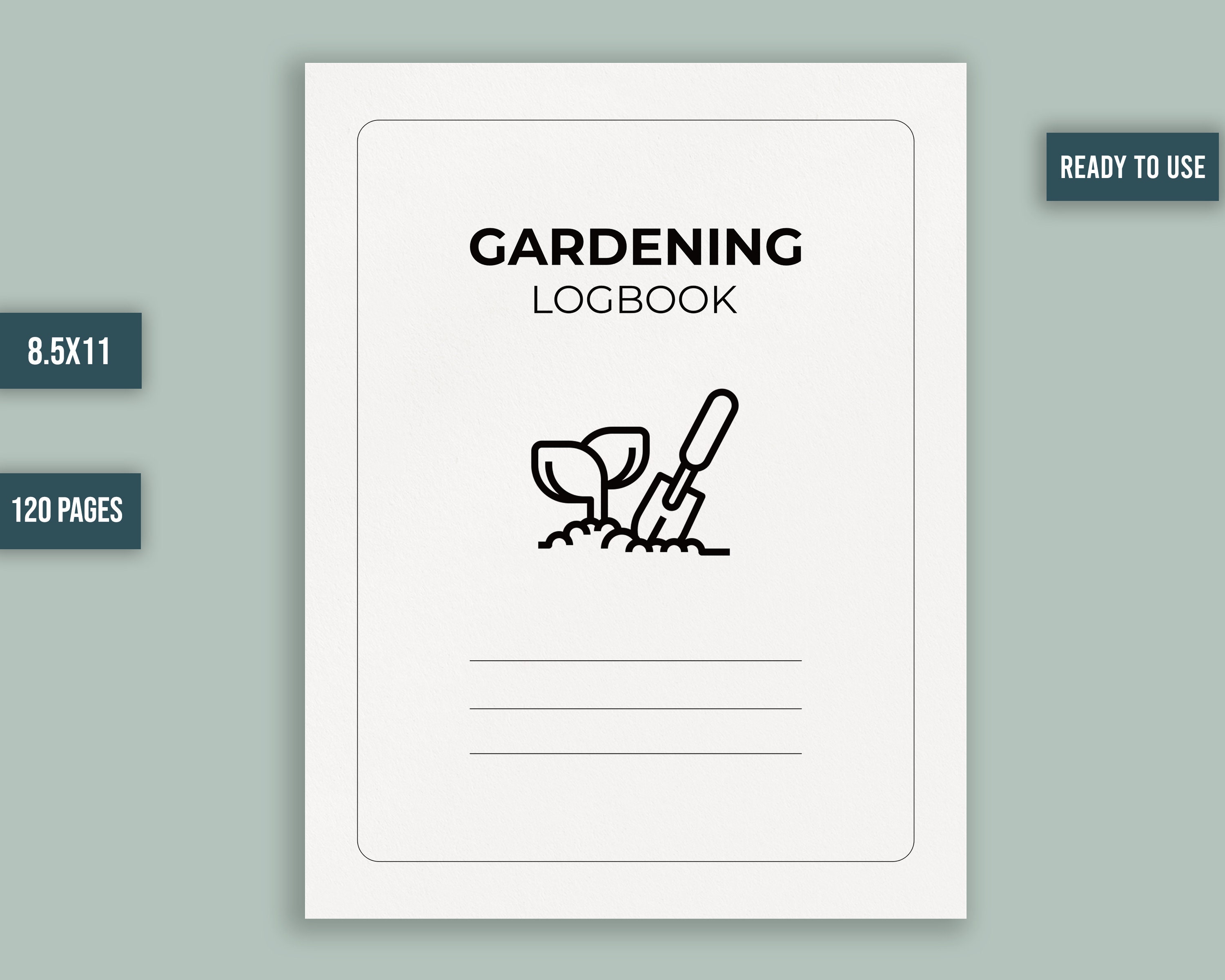 Gardening Logbook, Garden Planner, Gardening Organizer 8.5x11 Inches ...
