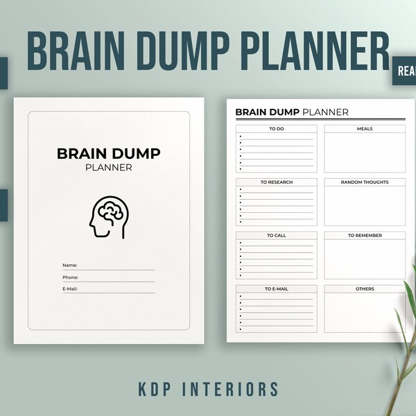 Brain Dump Digital Template - Etsy