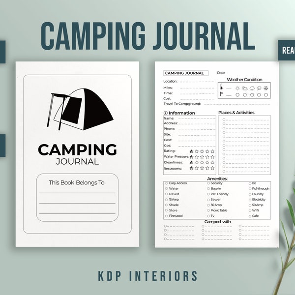 Camping Journal - Etsy