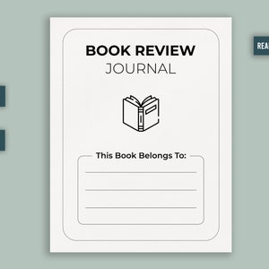 Book Review Journal KDP Interiors 120 Pages 8.5x11 Inches Ready to ...
