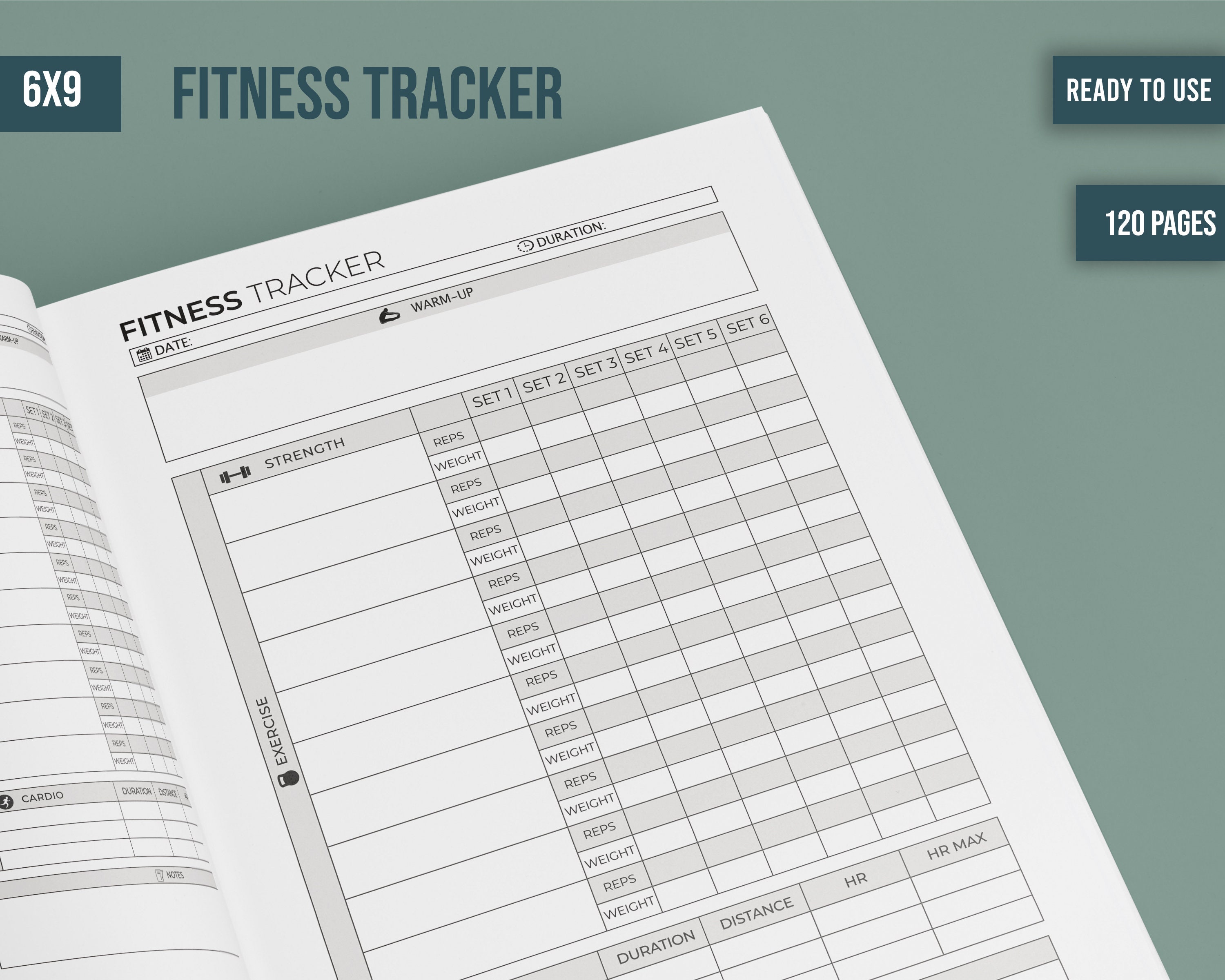 Fitness Planner Wellness Planner Workout Planner Daily Fitness Weekly ...
