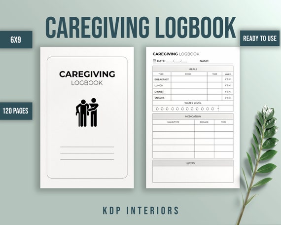 Caregiver Logbook Printable Template Ready to Upload PDF - Etsy
