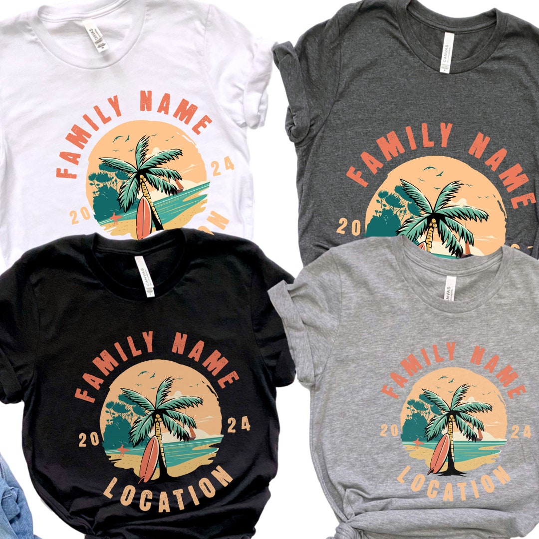 Custom Family Vacation Shirts, Family Vacation T-shirts, Personalized ...