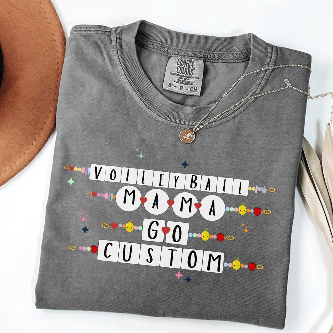 Personalized Volleyball Mom Comfort Colors Sweatshirt, Volleyball Mama ...