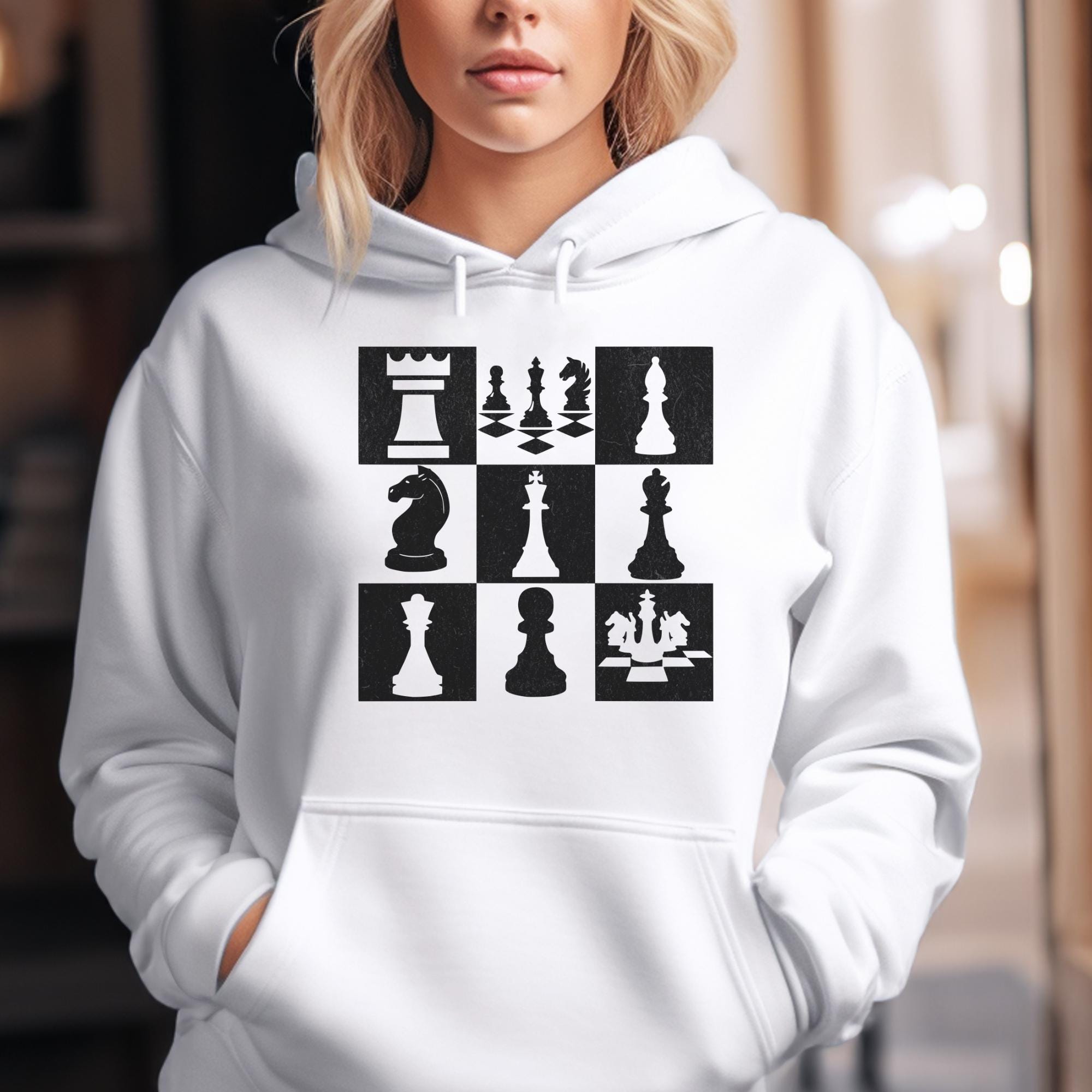 Adult Chess Hoodie, Board Games Shirt, Chess Gifts, Adult Chess Gift ...