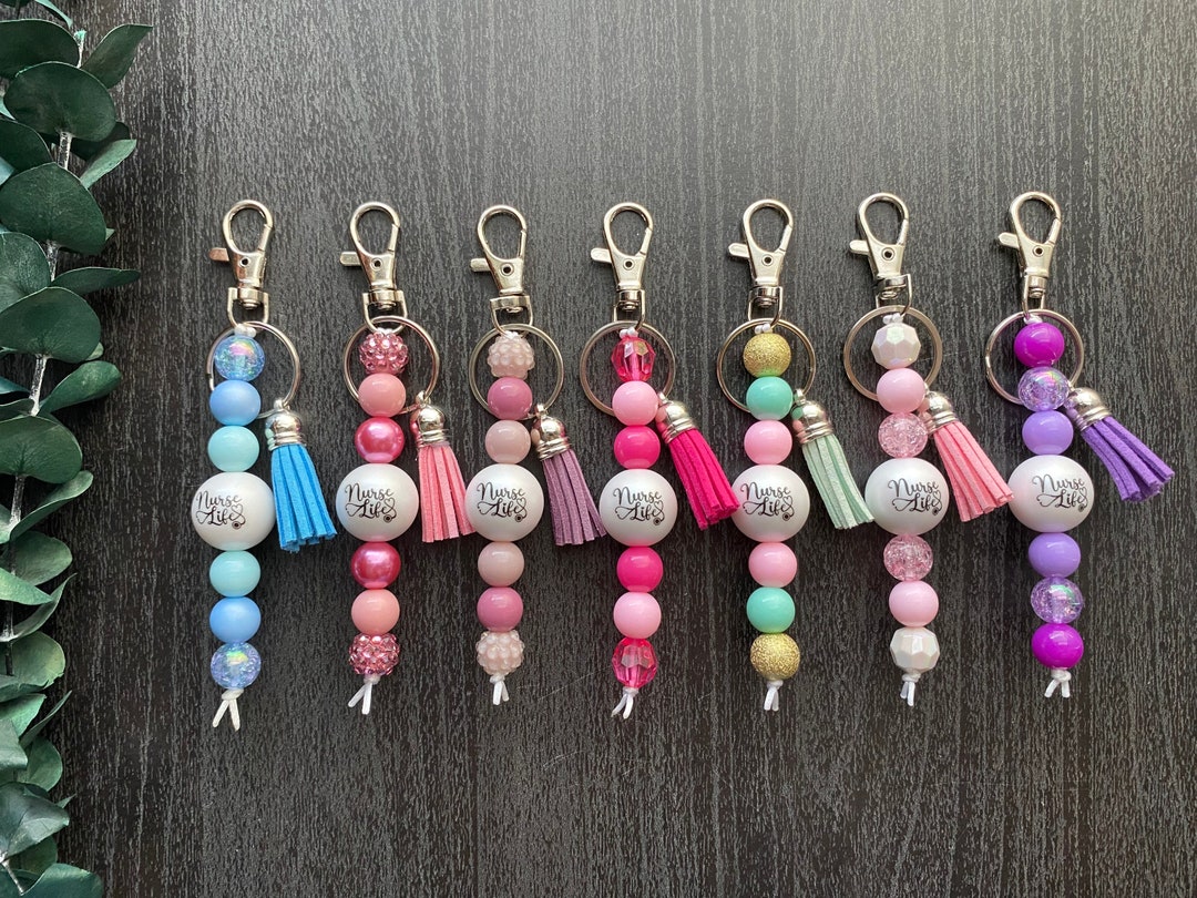 Nurse Life Keychain | Nurse Life Beaded Keychain | Nurse Life | Nurse ...