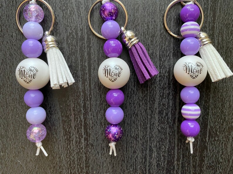 Mom Keychain | Mother’s Day Keychain | Beaded Keychain | Mother’s Day ...