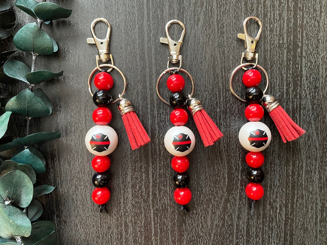 Firefighter Keychain | Firefighter Gift | First Responder Keychain ...