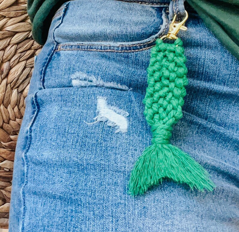 Mermaid Tail Keychain - Etsy