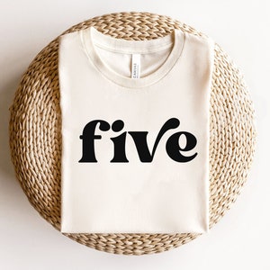 Five Svg, 5th Birthday Svg, Digital Download, Birthday Svg, Fifth ...