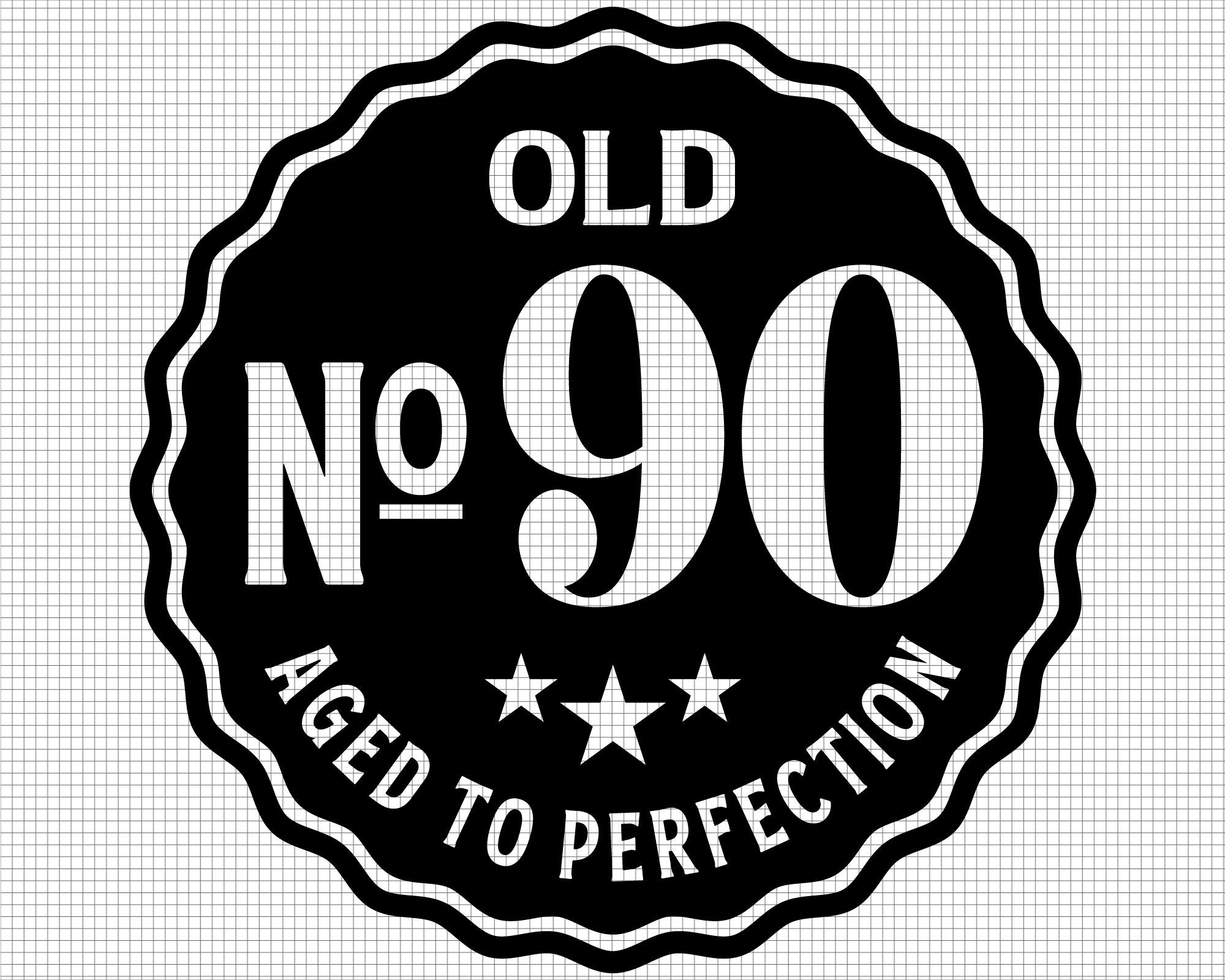 Old Number 90 Svg Aged to Perfection Svg Digital Download - Etsy