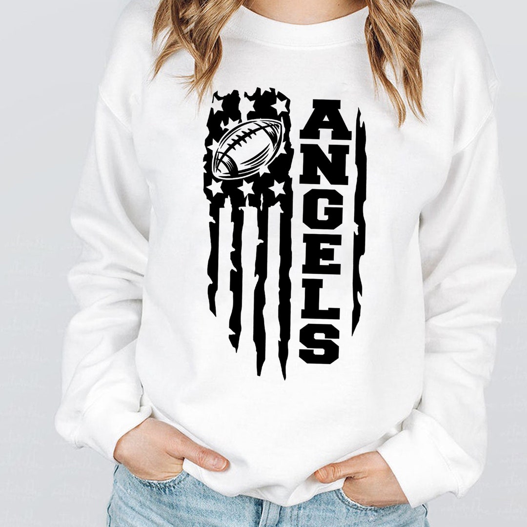 Angels Football Svg, Game Day Svg, Football SVG, USA Flag SVG, Angels ...