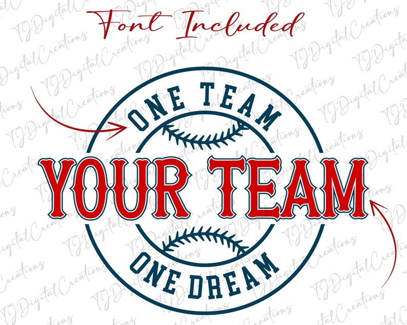 Baseball Svg, Your Team Svg, Baseball Laces Svg, One Dream Svg ...